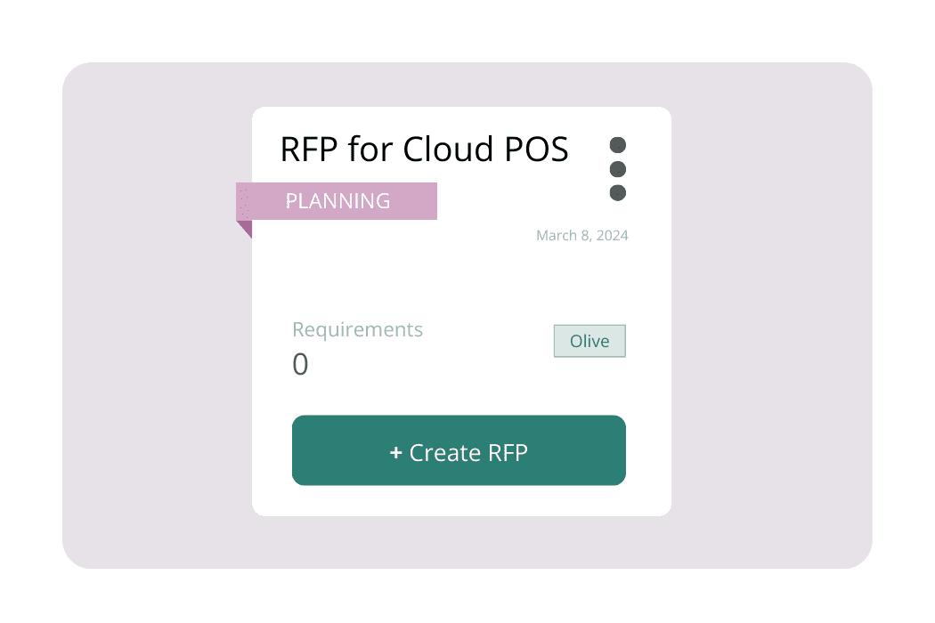 RFP Software for a Streamlined Process | Olive Technologies